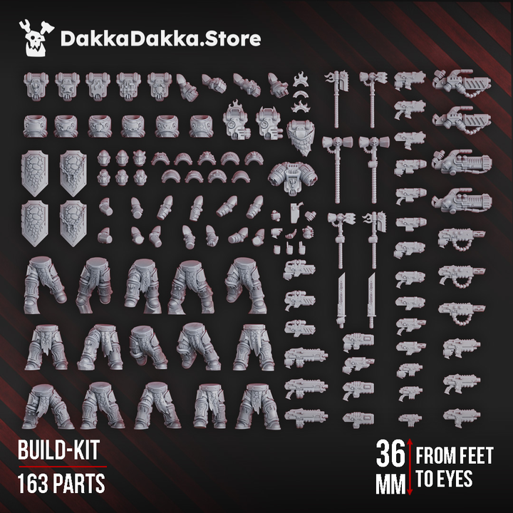 3D Printable Ignisaurus Clan Warriors (build kit) by dakkadakka.store