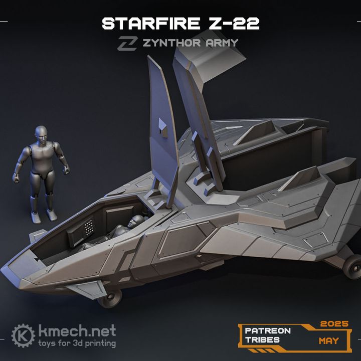 3D Printable STARFIRE spaceship by Kmech