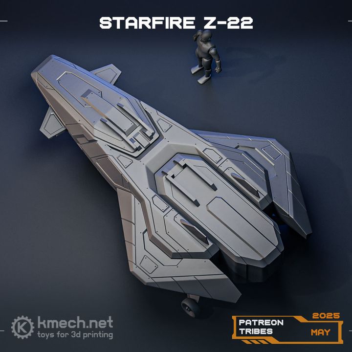 3D Printable STARFIRE spaceship by Kmech