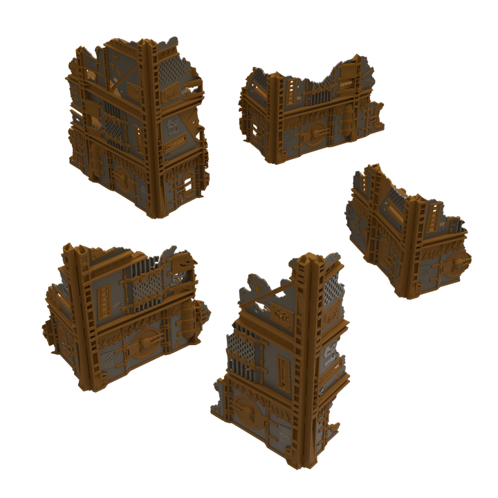3D Printable Grimdark Foldable GW layout Ruins - Space P. Orks by ...