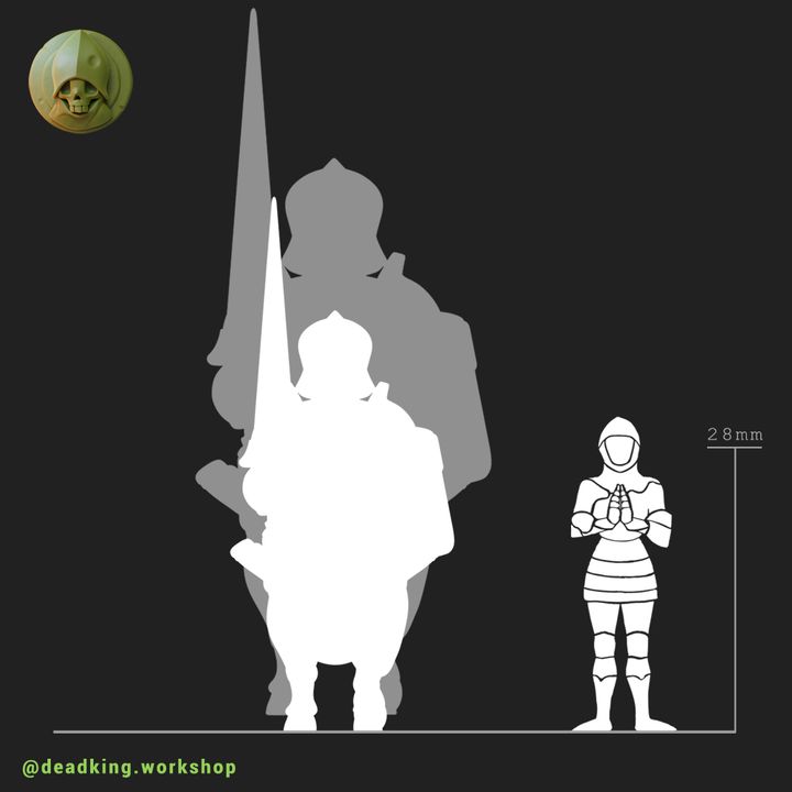 3D Printable Human Knight by Dead King Workshop