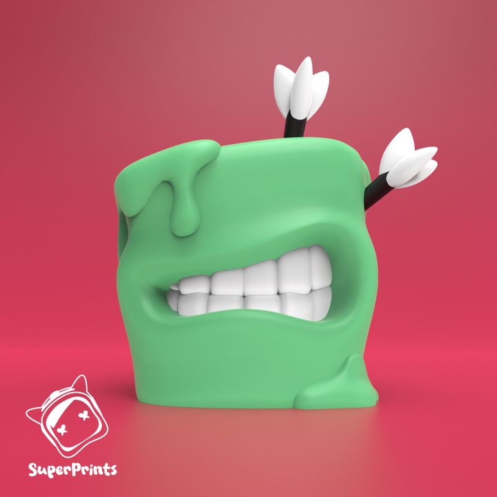 3D Printable Gelatinous Cube - Easy Multicolor FDM RPG Minis (No ...