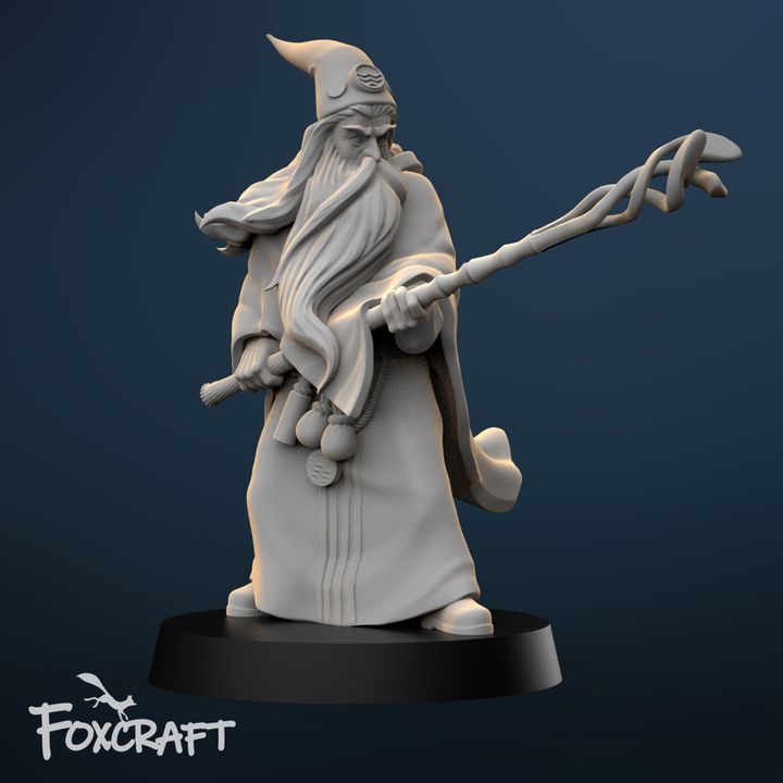 3D Printable Water Wizard by FoxCraft Creations
