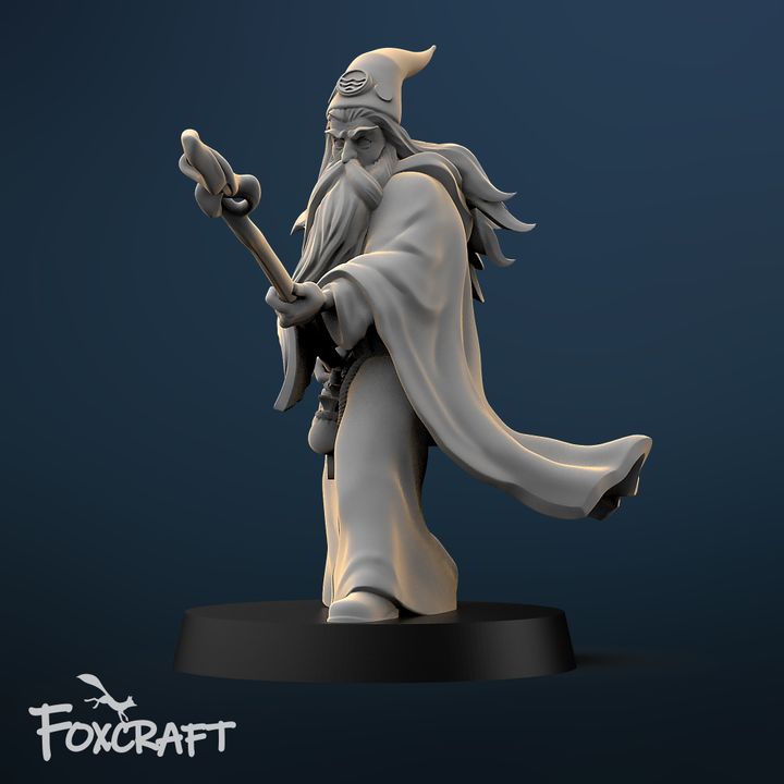 3D Printable Water Wizard by FoxCraft Creations
