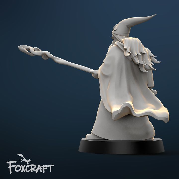 3D Printable Water Wizard by FoxCraft Creations