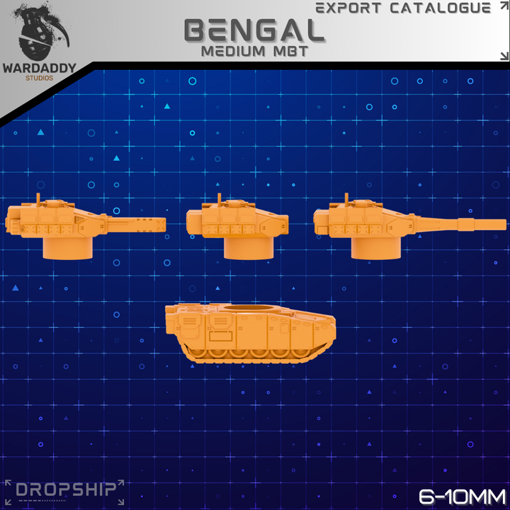 3D Printable Bengal Main Battle tank by WarDaddy Studios