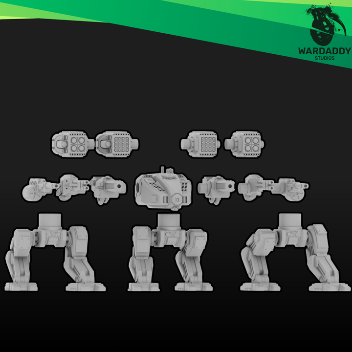 3D Printable Gladiator MKII (10mm EPIC) (Multipart) by WarDaddy Studios