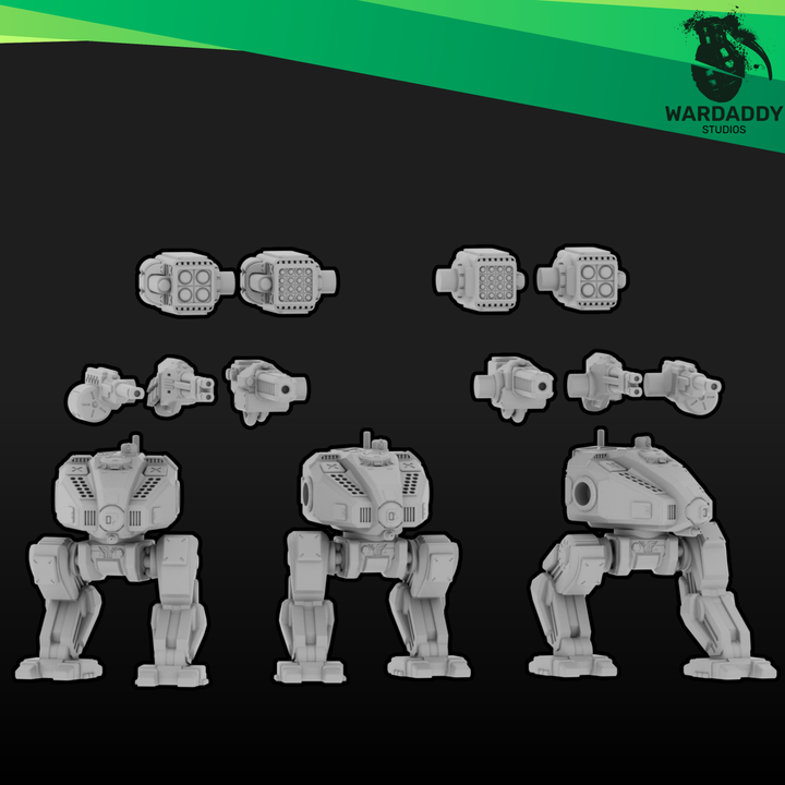 3D Printable Gladiator MKII (10mm EPIC) (Multipart) by WarDaddy Studios