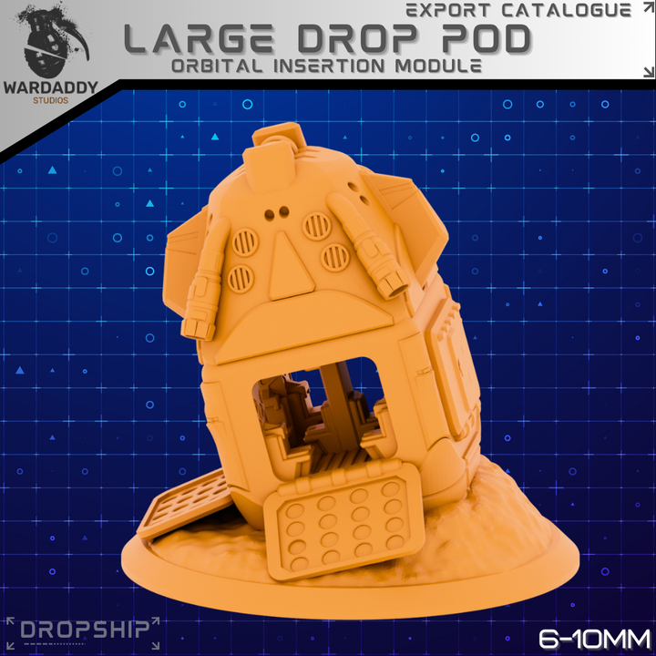 3D Printable Squad Drop Pod by WarDaddy Studios