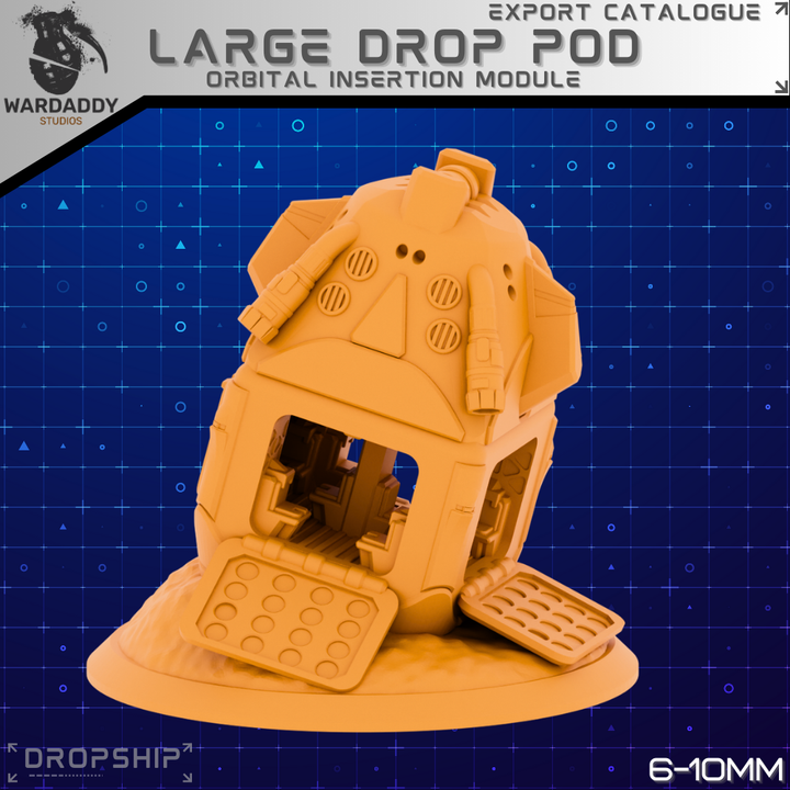 3D Printable Squad Drop Pod by WarDaddy Studios