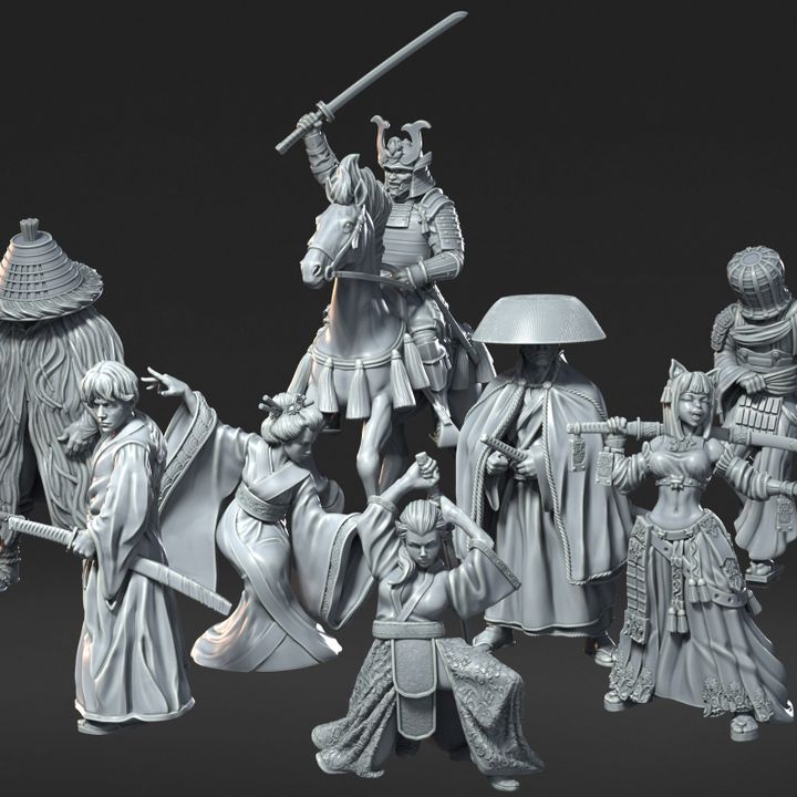 3D Printable PRE-SUPPORTED Pinnacle State Nihon Vol 2 - 32mm - DnD by ...