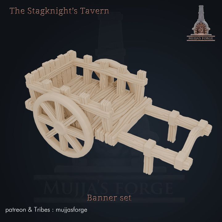 3D Printable The Stagknight's Tavern - cart by MUJJA'S FORGE