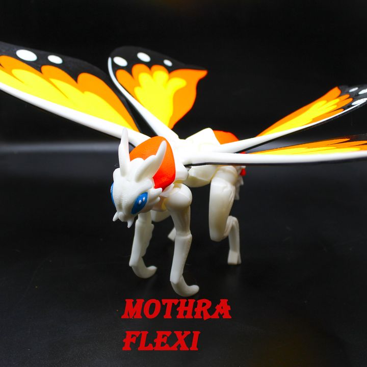 3D Printable mothra flexi FDM by mario3d