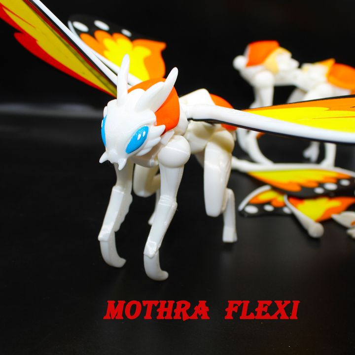3D Printable mothra flexi FDM by mario3d