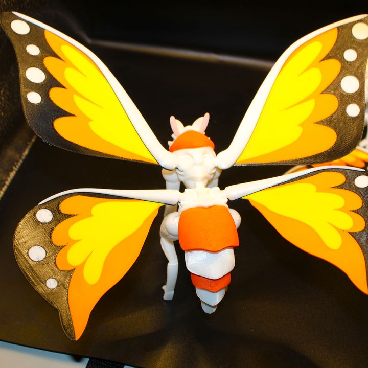 3D Printable mothra flexi FDM by mario3d