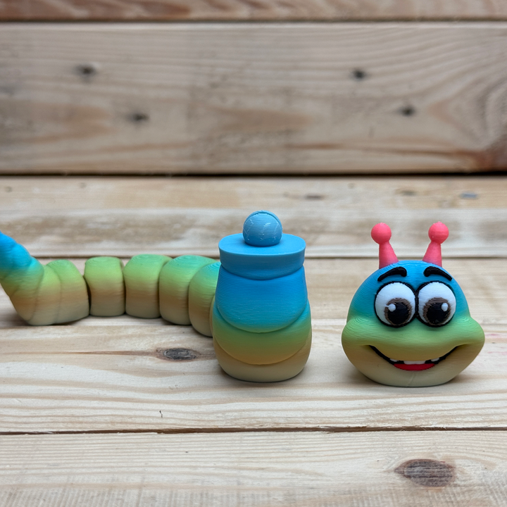 3D Printable Happy Worm by ENIQUE3D