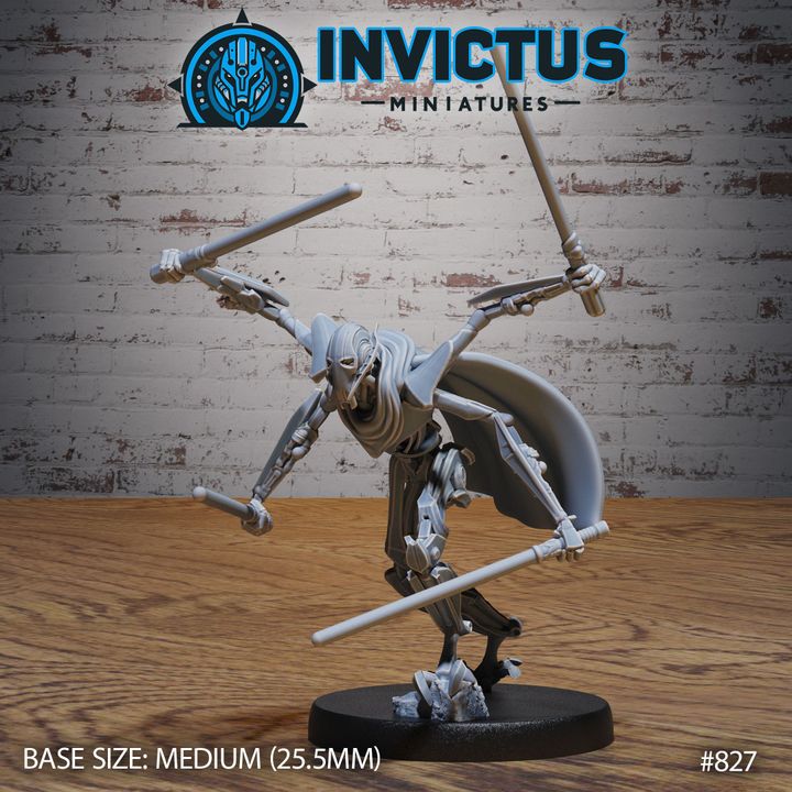 3D Printable Robot General / Star Battle Warrior / Space Sword Lord ...