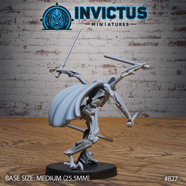 3D Printable Robot General / Star Battle Warrior / Space Sword Lord ...