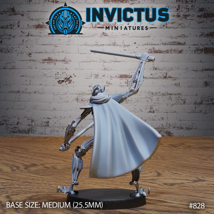 3D Printable Robot General Attack / Star Battle Warrior / Space Sword ...