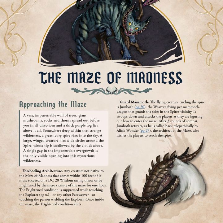 3D Printable Fateless: Maze of Madness (5e Adventure) by Mammoth Factory