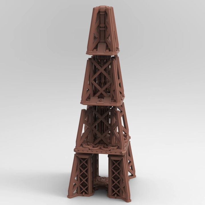 3D Printable Blackwater Refinery - Land Drilling Rig by Tesseract Tomb