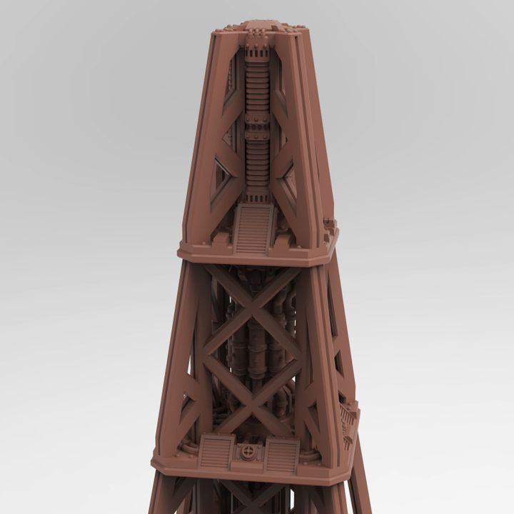 3D Printable Blackwater Refinery - Land Drilling Rig by Tesseract Tomb