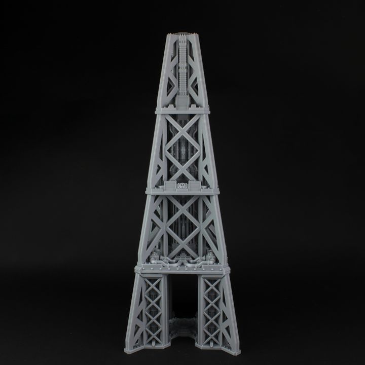 3D Printable Blackwater Refinery - Land Drilling Rig and Oil Towers by ...