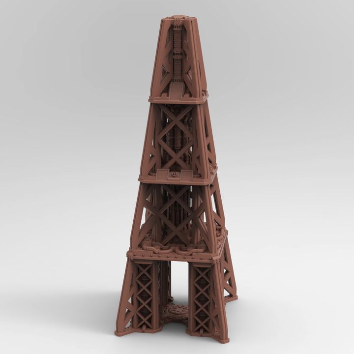 3D Printable Blackwater Refinery - Land Drilling Rig and Oil Towers by ...