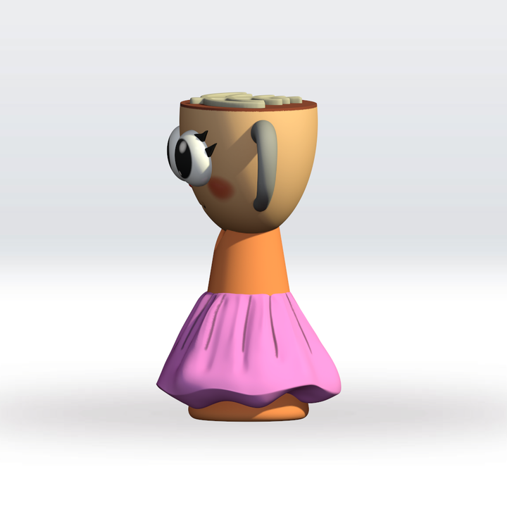 3D Printable Ballerina cappuccina Sprunki STL file 3D Model Italian ...