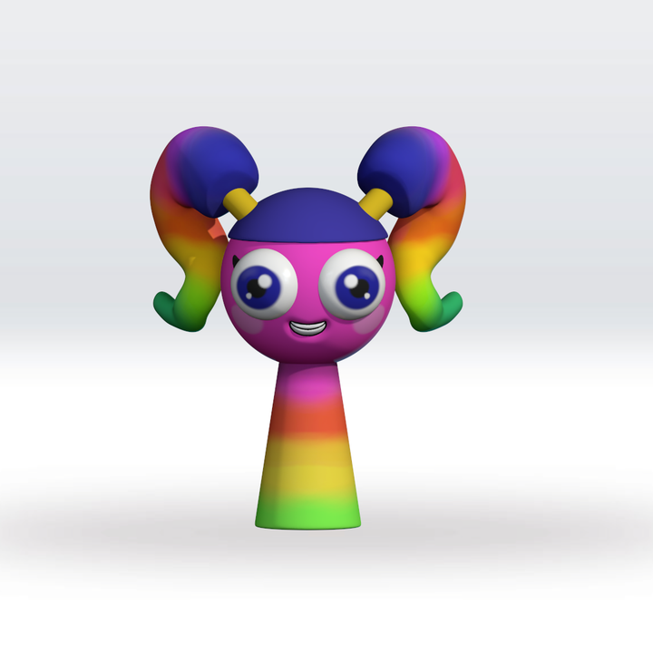 3D Printable Rainbow Sprunki Logic STL file 3D Model Fanart by FNFLab