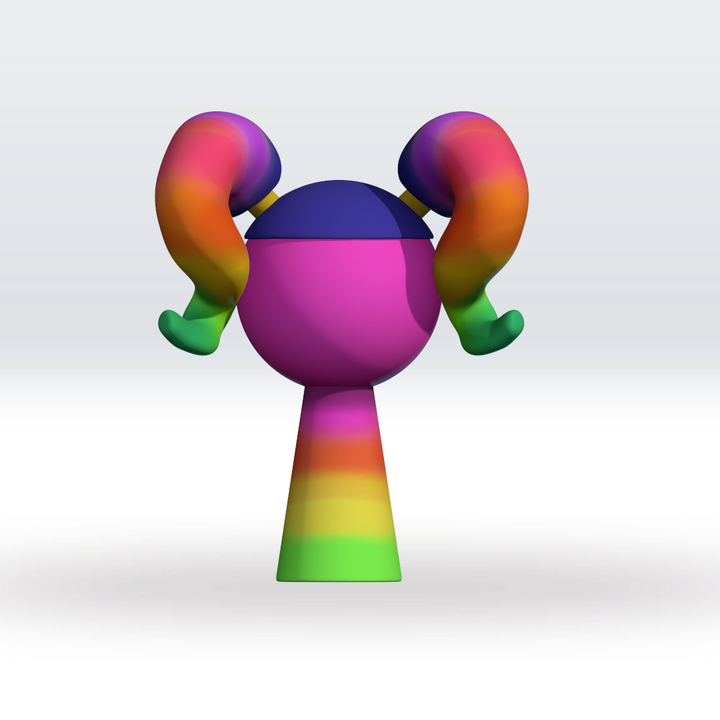 3D Printable Rainbow Sprunki Logic STL file 3D Model Fanart by FNFLab