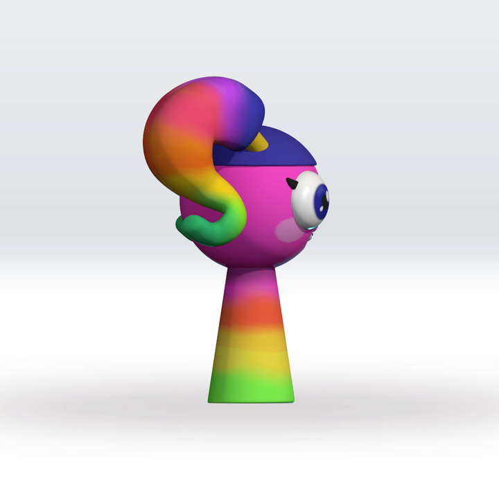 3D Printable Rainbow Sprunki Logic STL file 3D Model Fanart by FNFLab