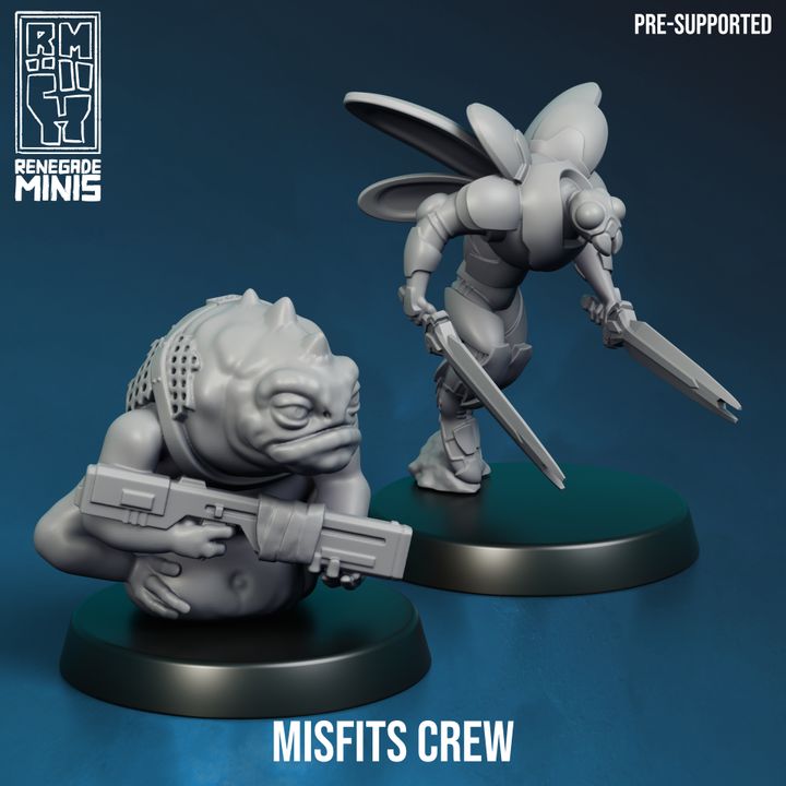 3D Printable Misfit Crew by Renegade Minis