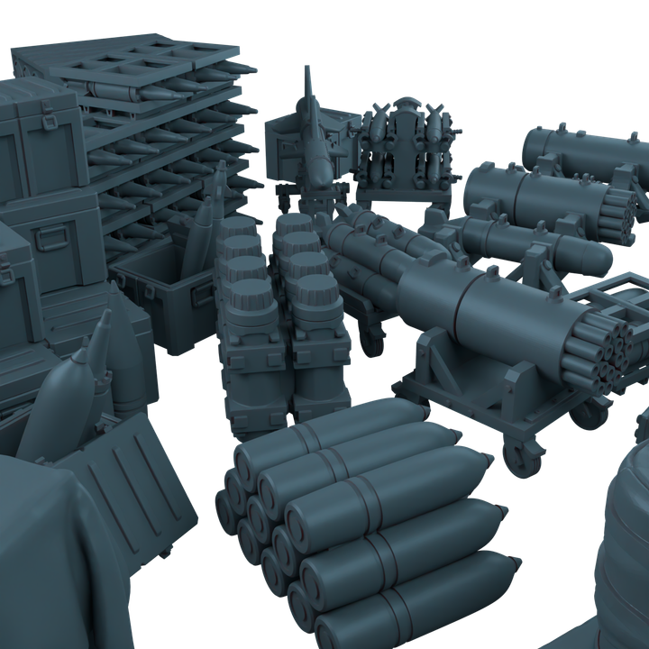 3D Printable Military Warehouse by Tiny Furniture