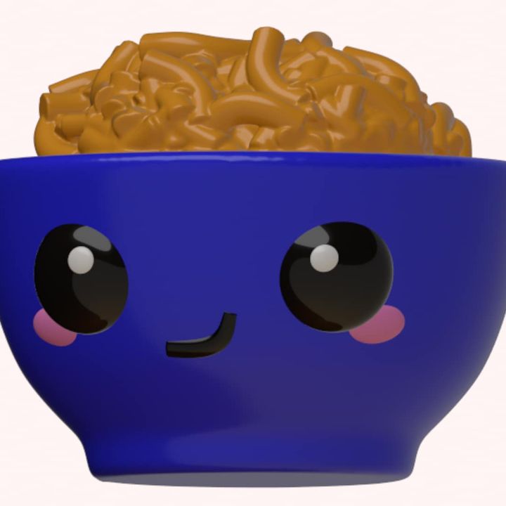 3D Printable Happy Mackie Mac and Cheese Clicky Fidget and Keychain by ...