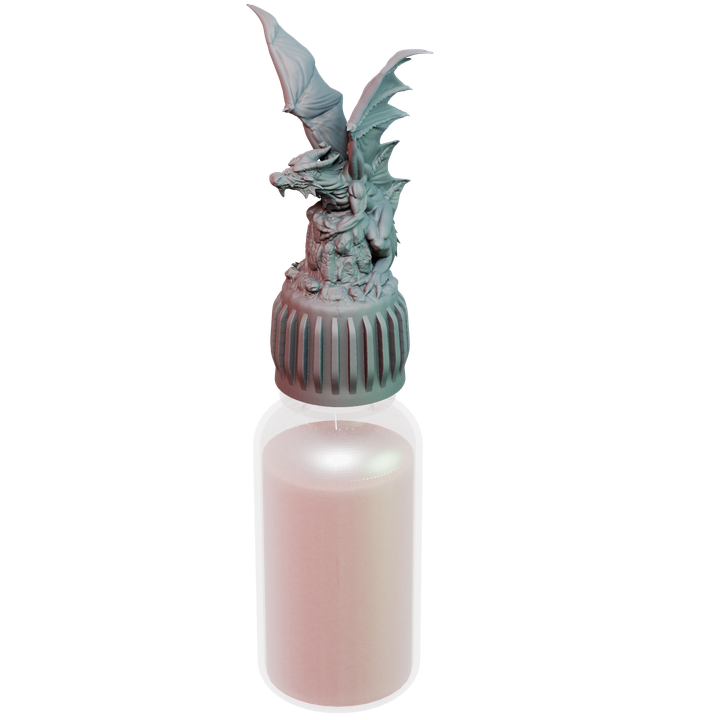 3D Printable Copper dragon cap by Crosslances