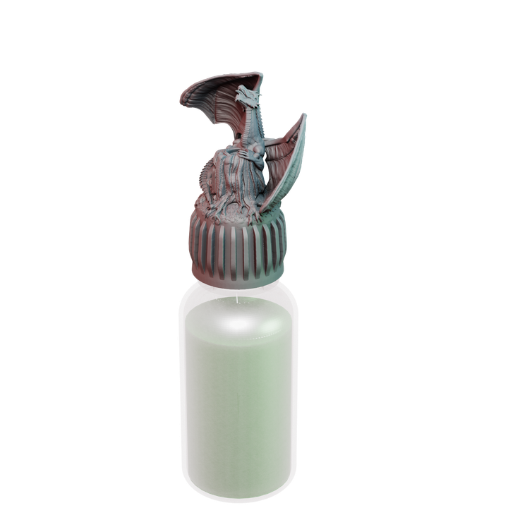 3D Printable Green dragon cap by Crosslances