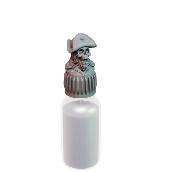 3D Printable Pirate zombie cap by Crosslances