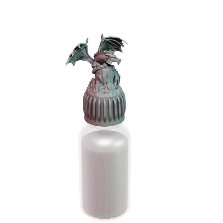 3D Printable Silver dragon cap by Crosslances