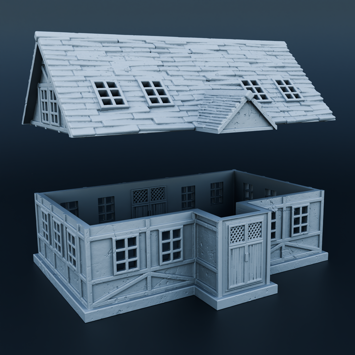 3D Printable Medieval house by Creator