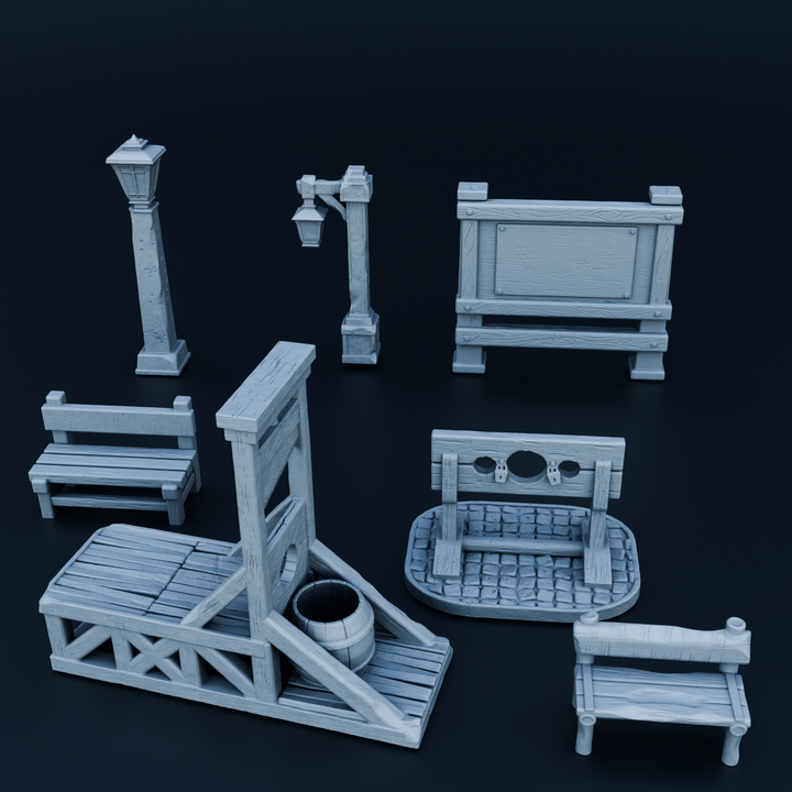 3D Printable Medieval environment by Creator