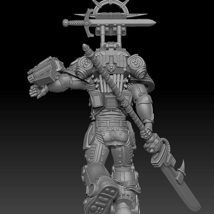 3D Printable Steel Sanctifier 7 by Silent Gil