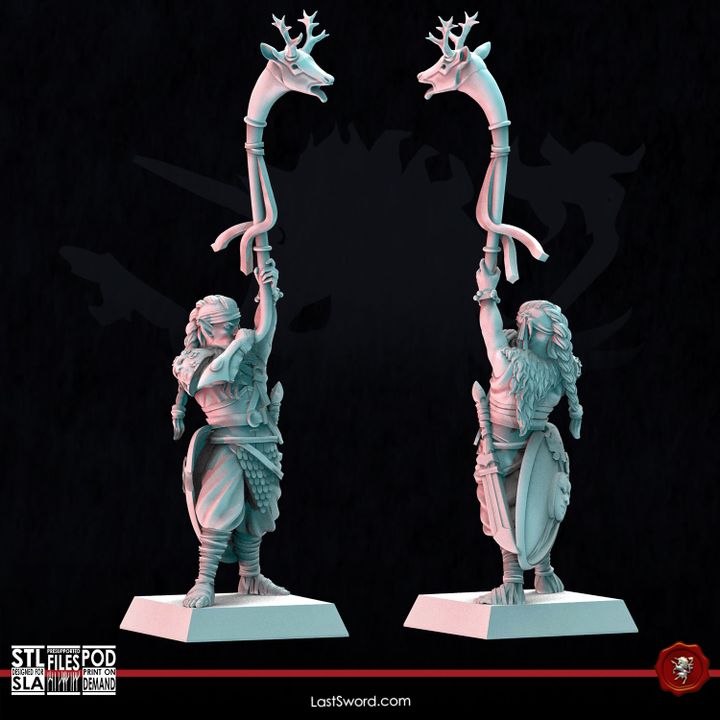 3D Printable Glade Guard of Nomen Betu by LastSword Miniatures