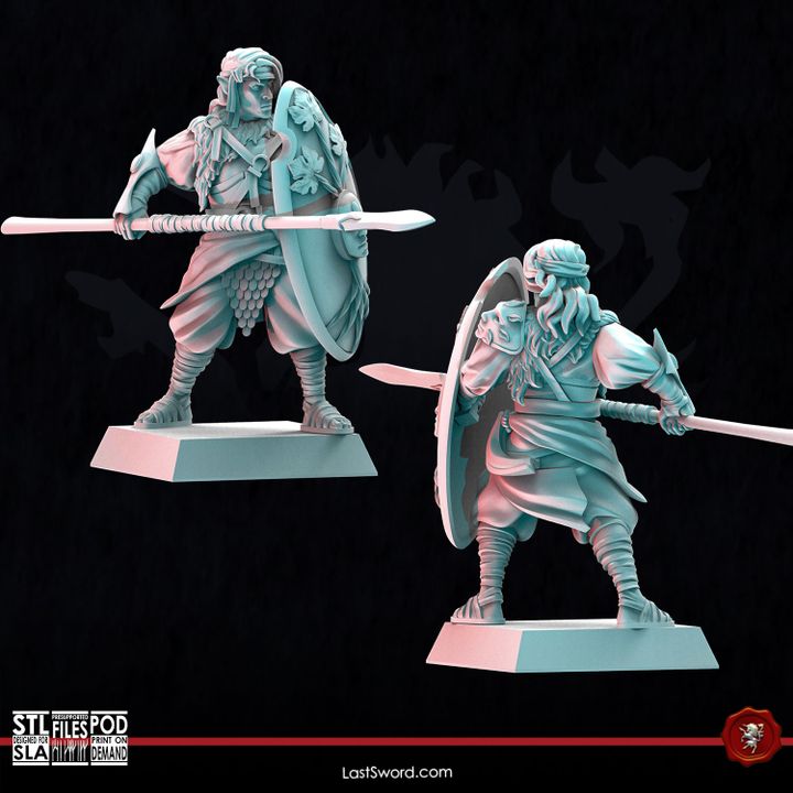 3D Printable Glade Guard of Nomen Betu by LastSword Miniatures
