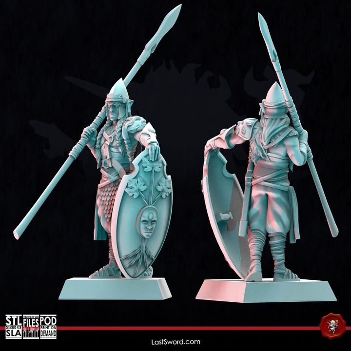3D Printable Glade Guard of Nomen Betu by LastSword Miniatures