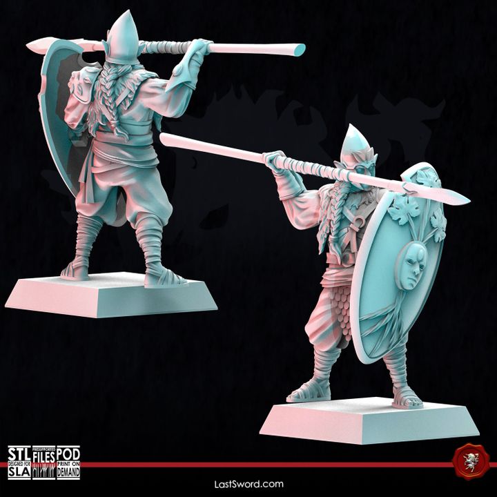 3D Printable Glade Guard of Nomen Betu by LastSword Miniatures