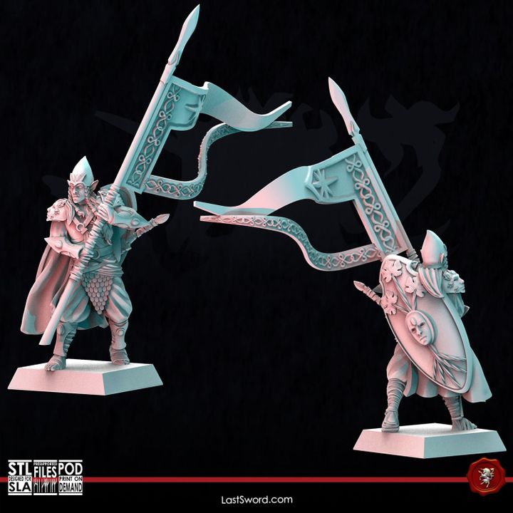 3D Printable Glade Guard of Nomen Betu by LastSword Miniatures