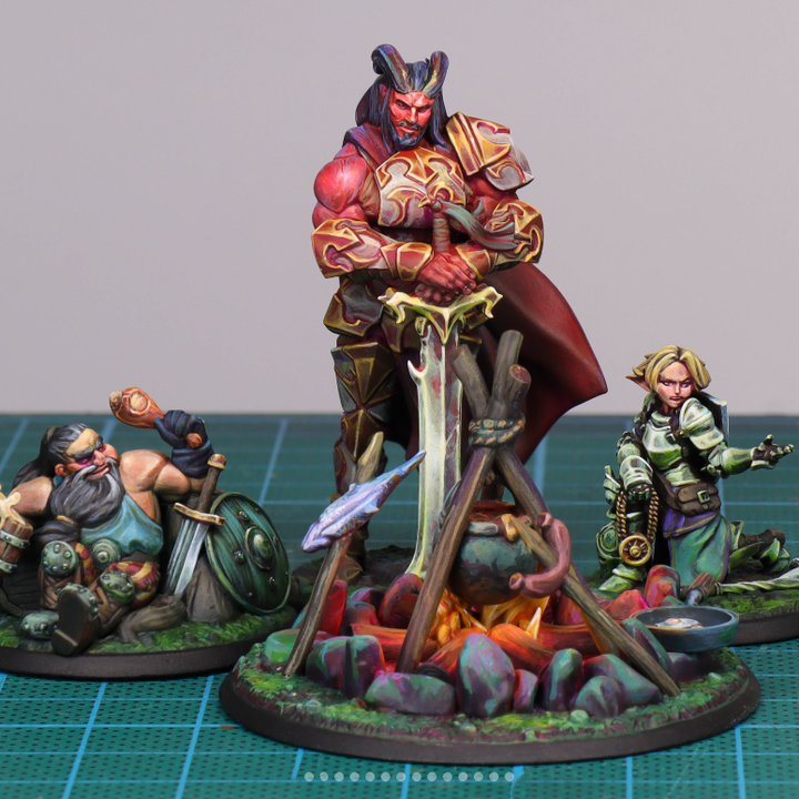3D Printable The Company of Gracious Heart by Twin Goddess Miniatures