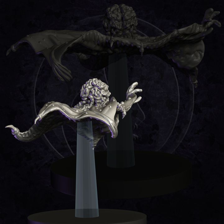 3D Printable BRAIN-BATS Flying: RPG Sci-Fi Horror Mutant Monsters by ...