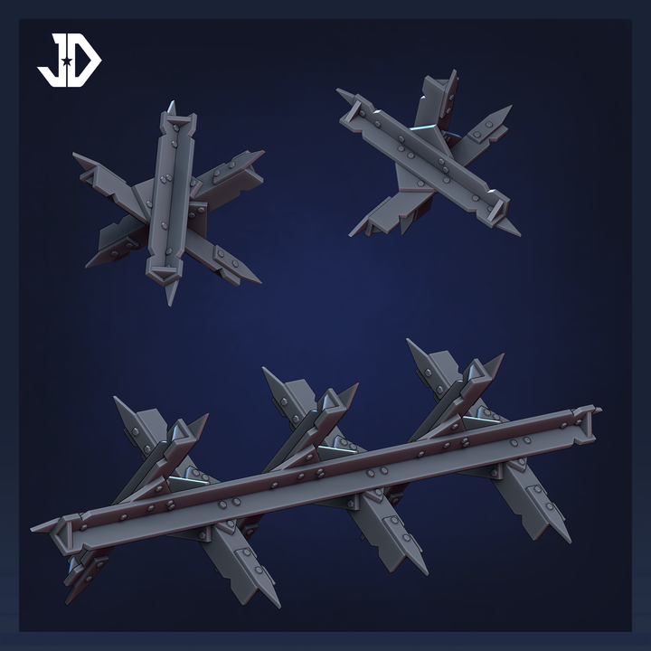 3D Printable Hedgehog Obstacle W4 by JD miniatures